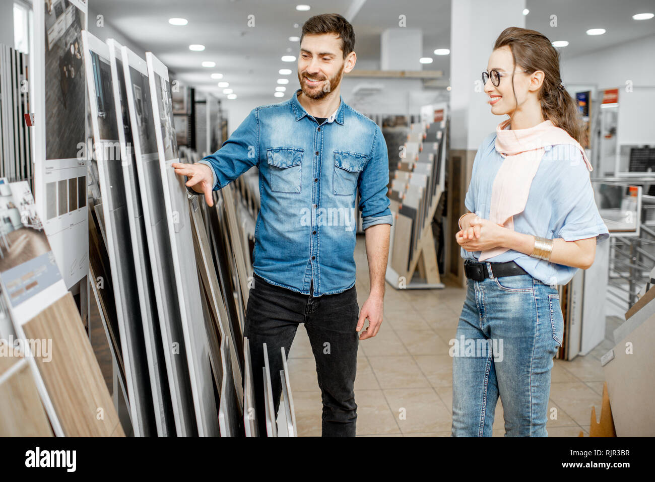 Tile store salesman hi-res stock photography and images - Alamy