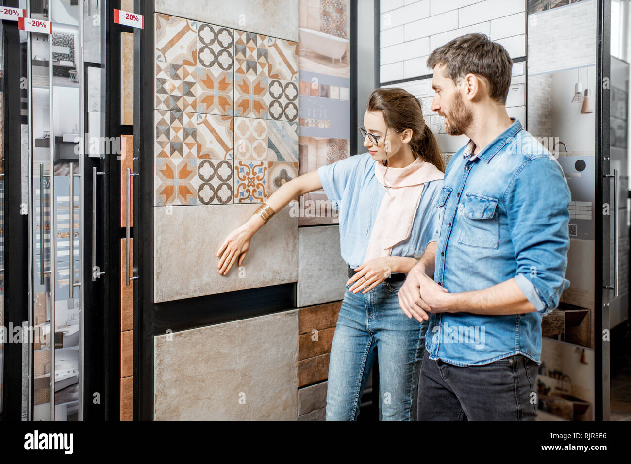 Tile store salesman hi-res stock photography and images - Alamy