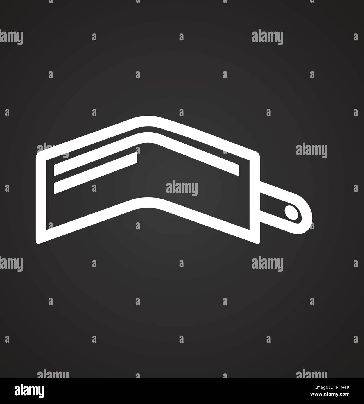 Wallet icons on black background for graphic and web design, Modern ...