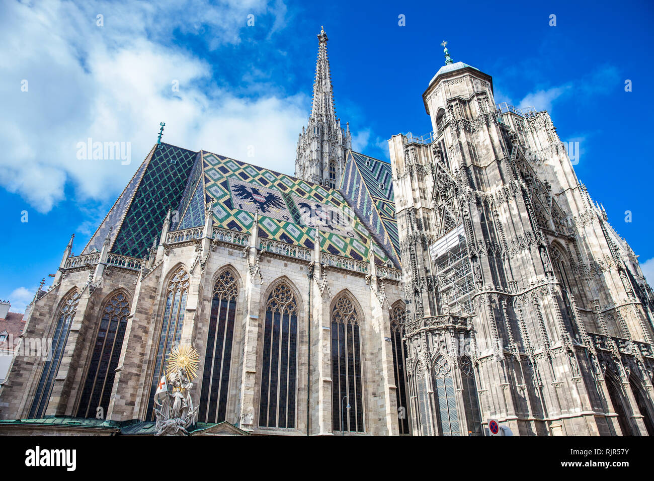 The beautiful antique Saint Stephen Cathedral built on 1160 located at ...