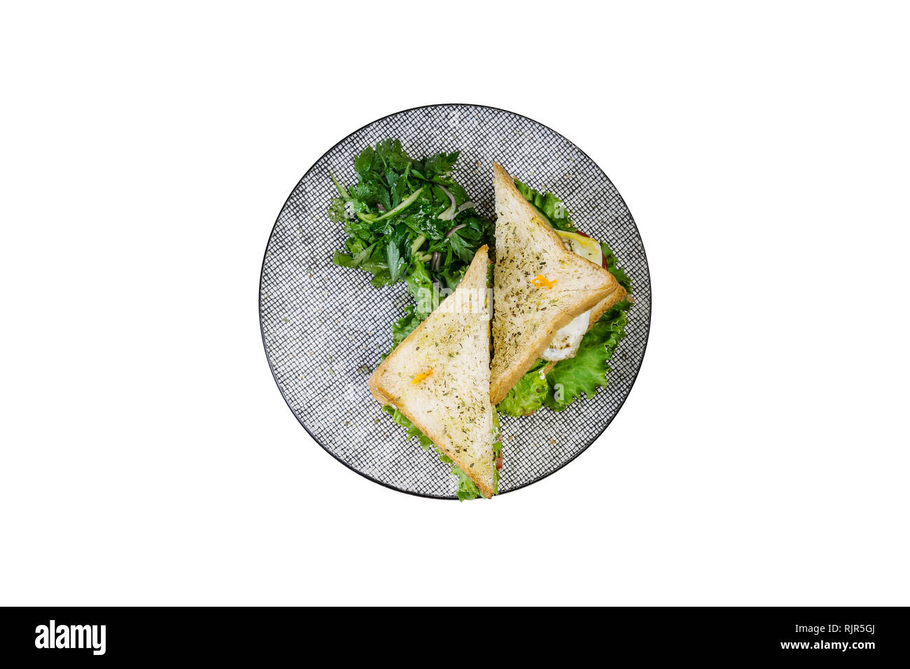 Top view sandwiches chicken Cut Out Stock Images & Pictures - Alamy