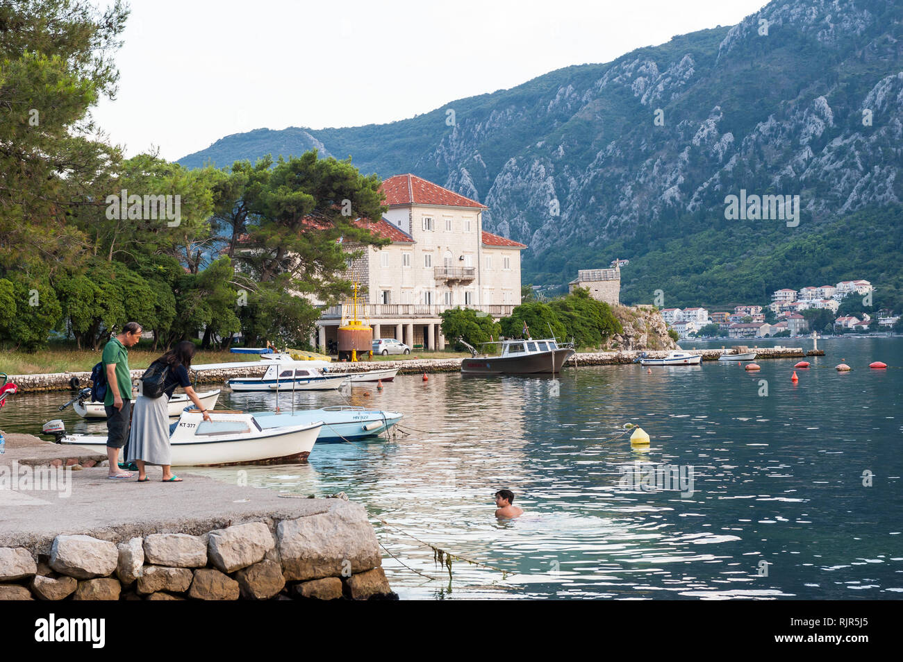Dobrota, Kotor Municipality, Montenegro, Europe Stock Photo - Alamy