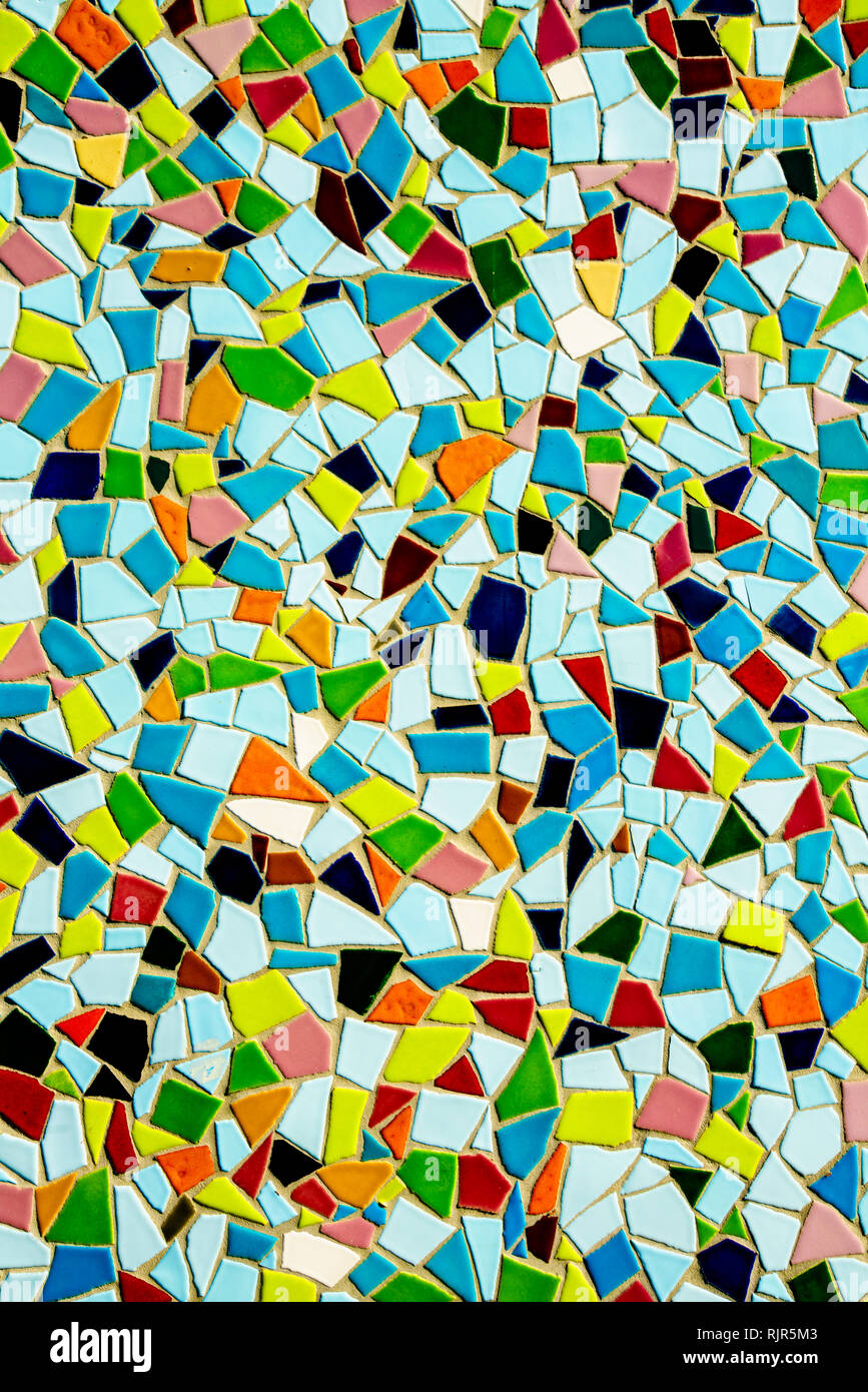 Colorful Mosaic. Ceramic tile texture Stock Photo - Alamy