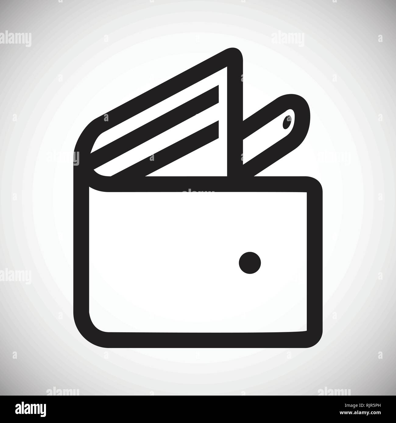 Wallet icons on white background for graphic and web design, Modern ...