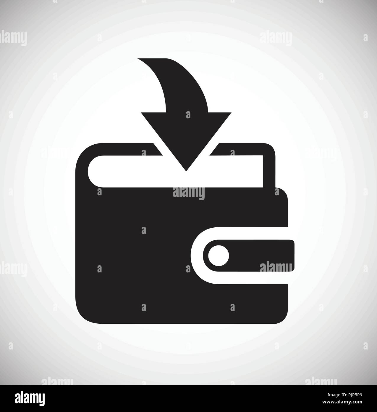 Wallet icons on white background for graphic and web design, Modern ...