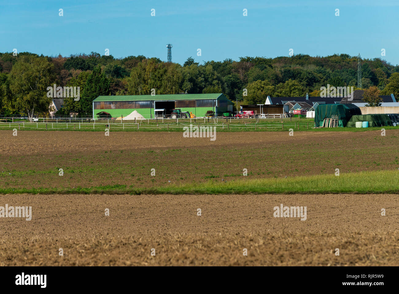 countryside around a farm Stock Photo - Alamy