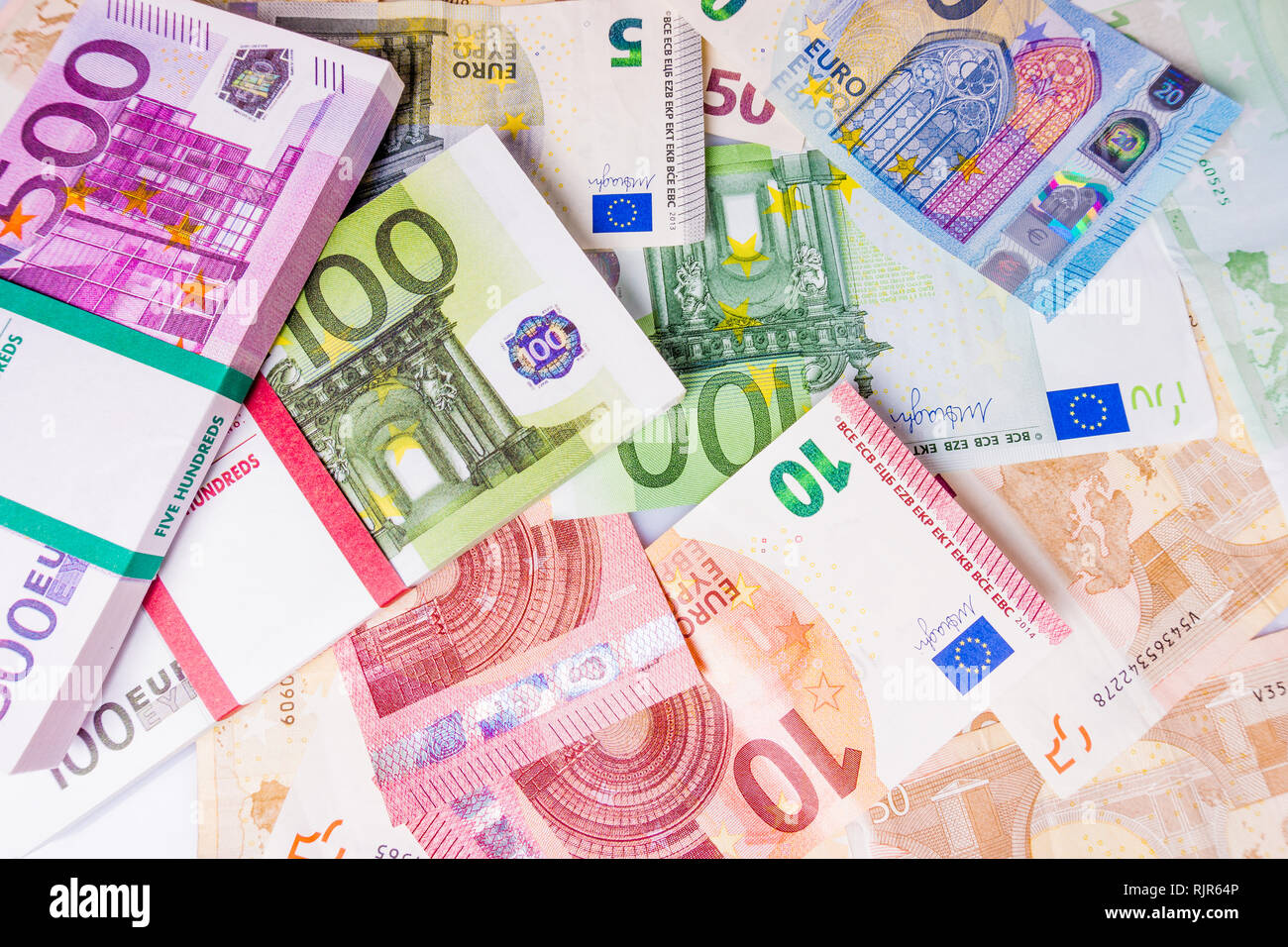 euro banknote as background Stock Photo - Alamy