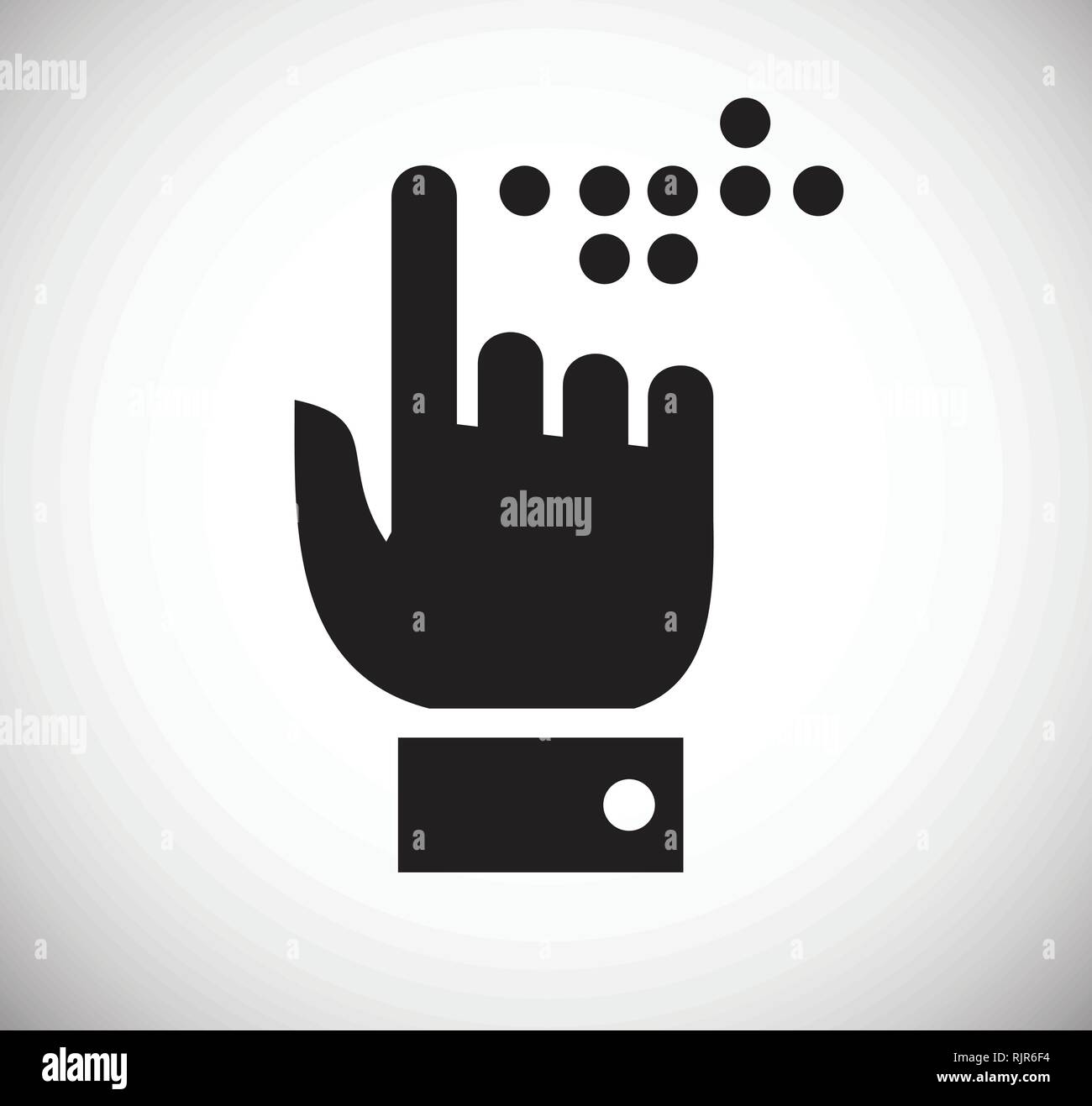 Braille icon on white background for graphic and web design, Modern ...