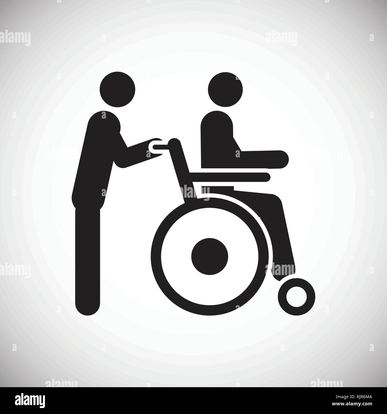 Disability icon on white background for graphic and web design, Modern ...