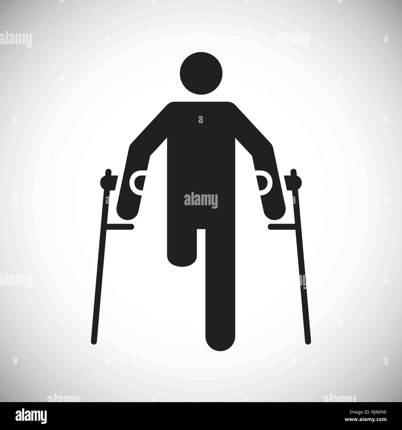 Disability icon on white background for graphic and web design, Modern ...