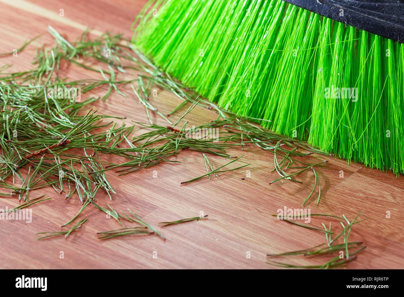 Sweeping tree needles home hi-res stock photography and images - Alamy