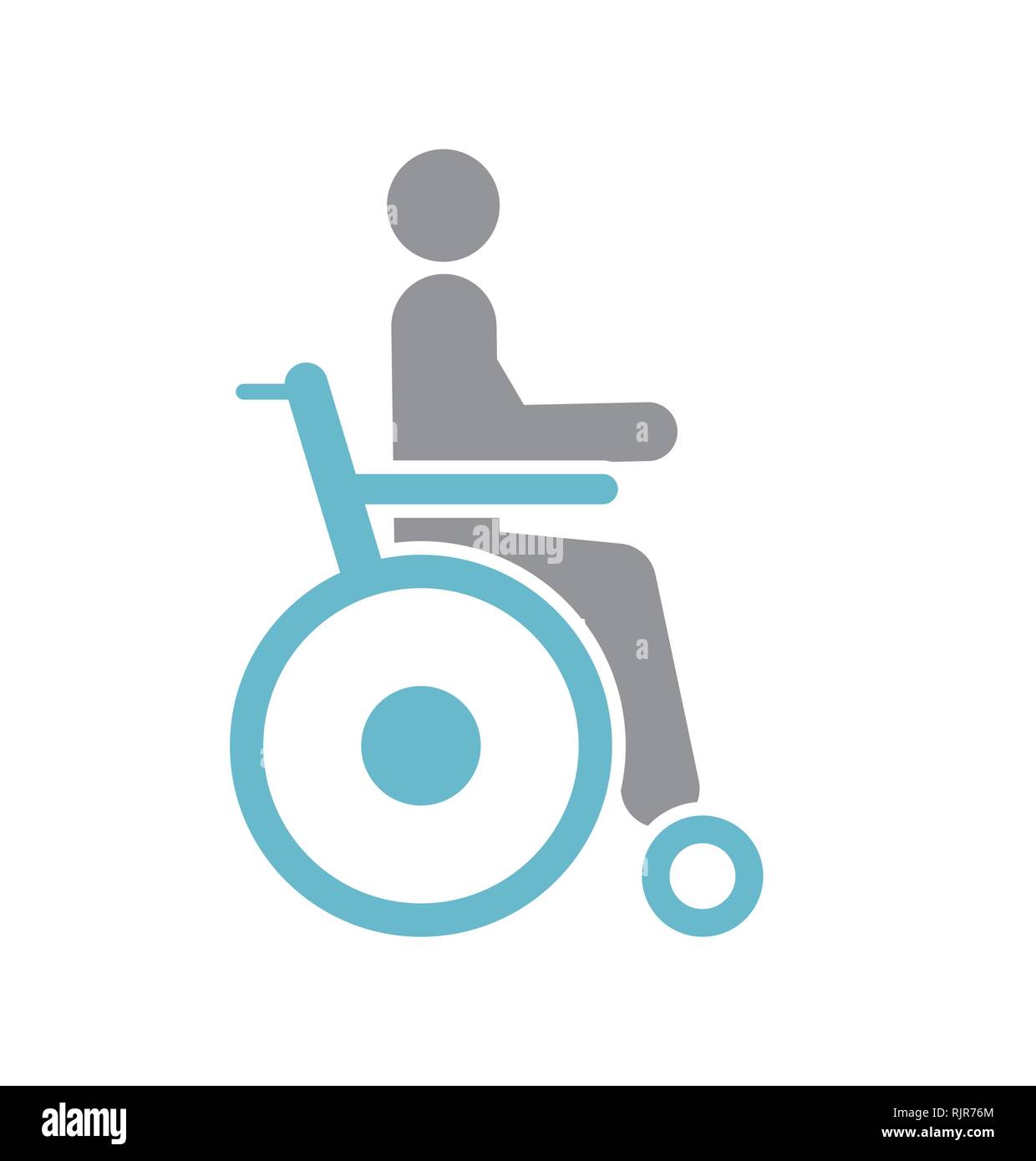 Disability icon on white background for graphic and web design, Modern ...