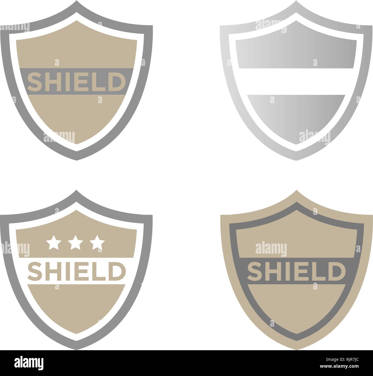 vector illustration design shield logo company Stock Vector Image & Art ...