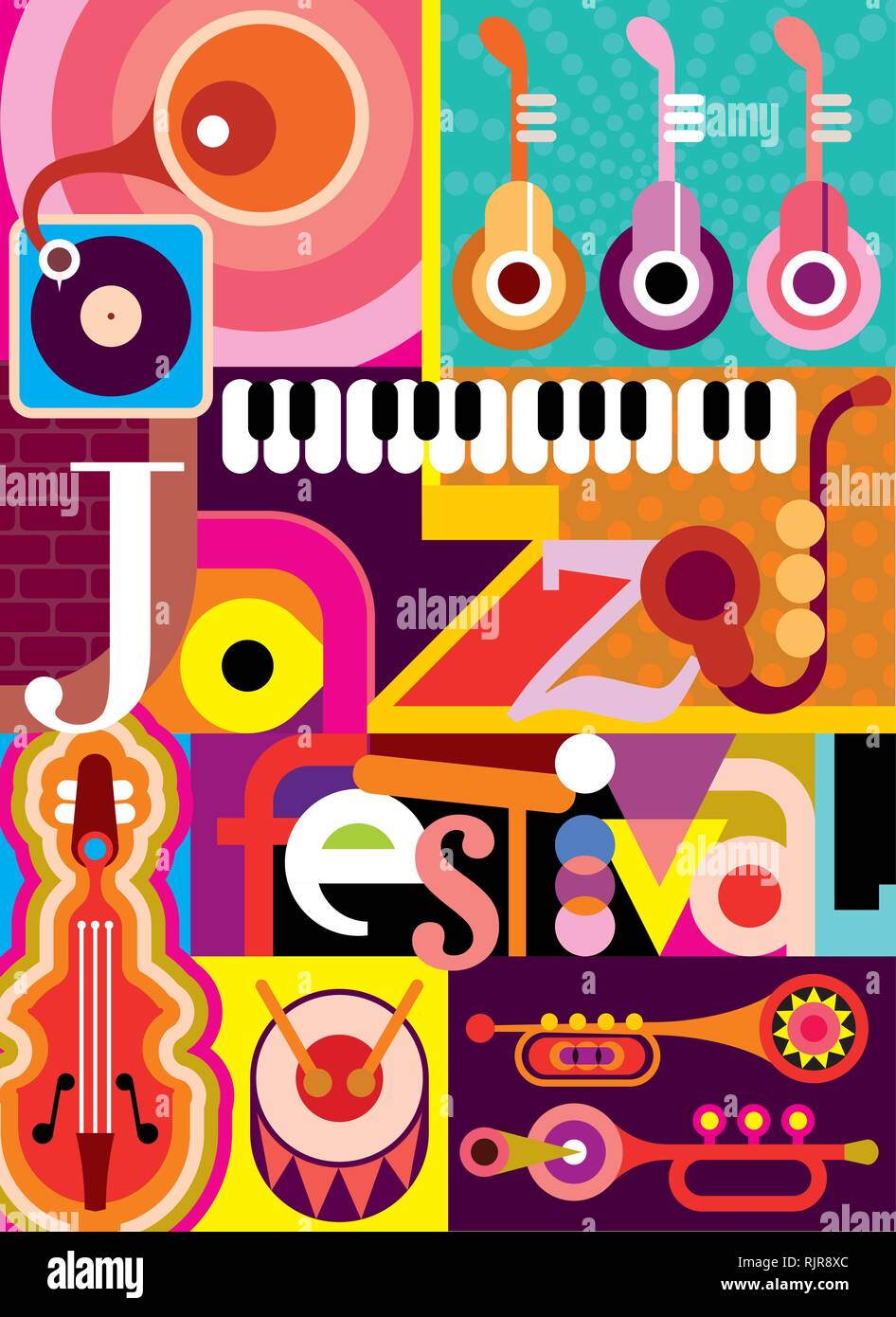 Musical Instruments Collage High Resolution Stock Photography and ...