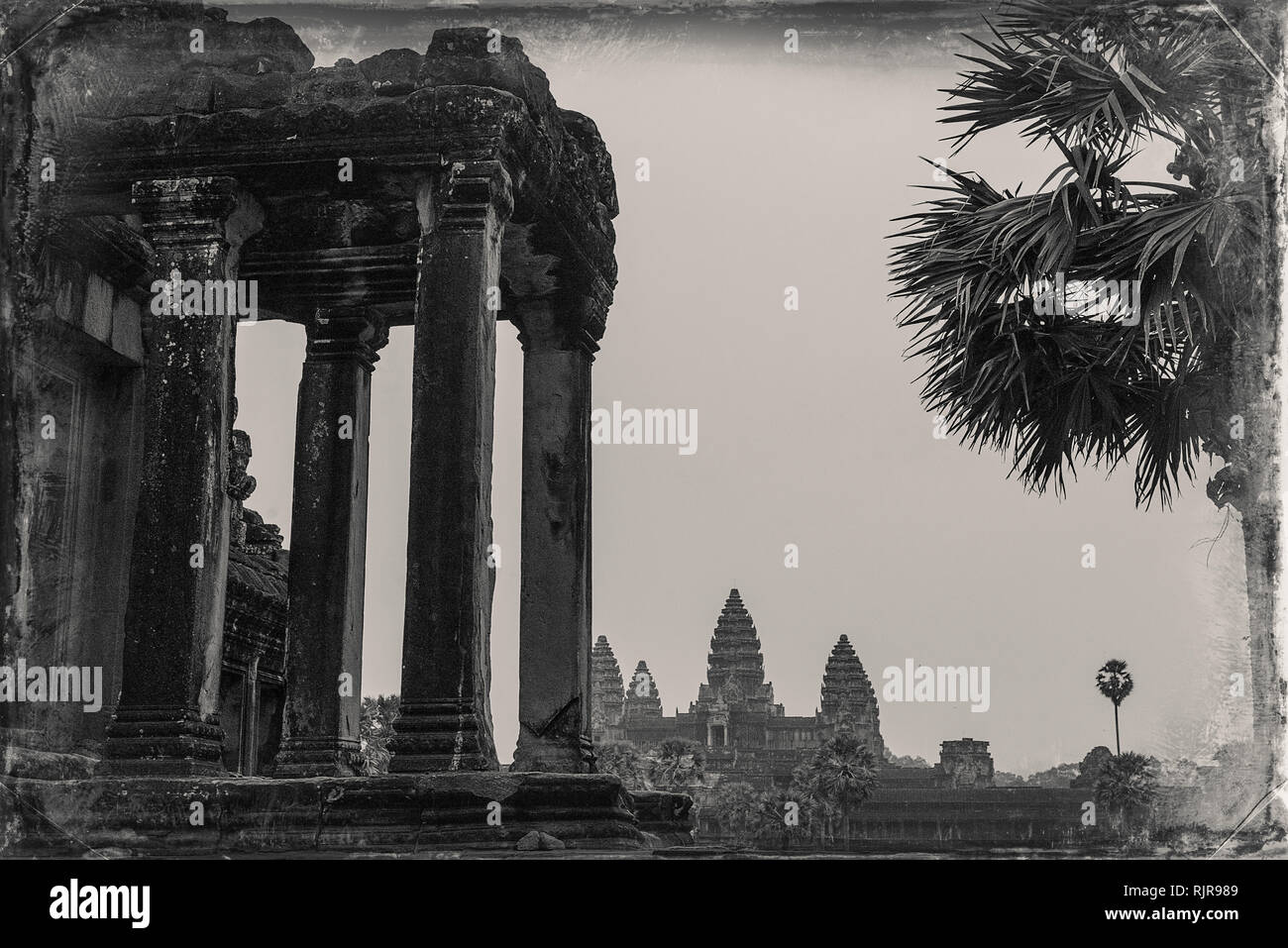Black and white photos of Angkor Wat Stock Photo - Alamy