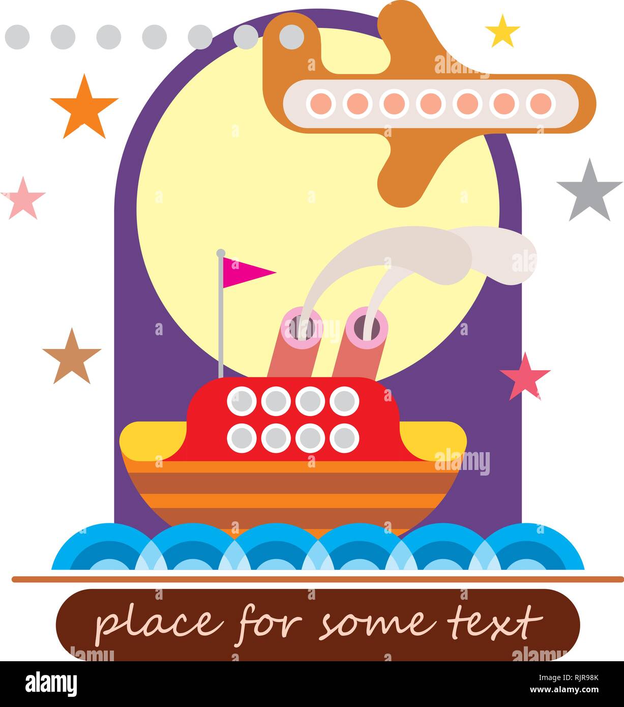 Airplane sailing Stock Vector Images - Alamy