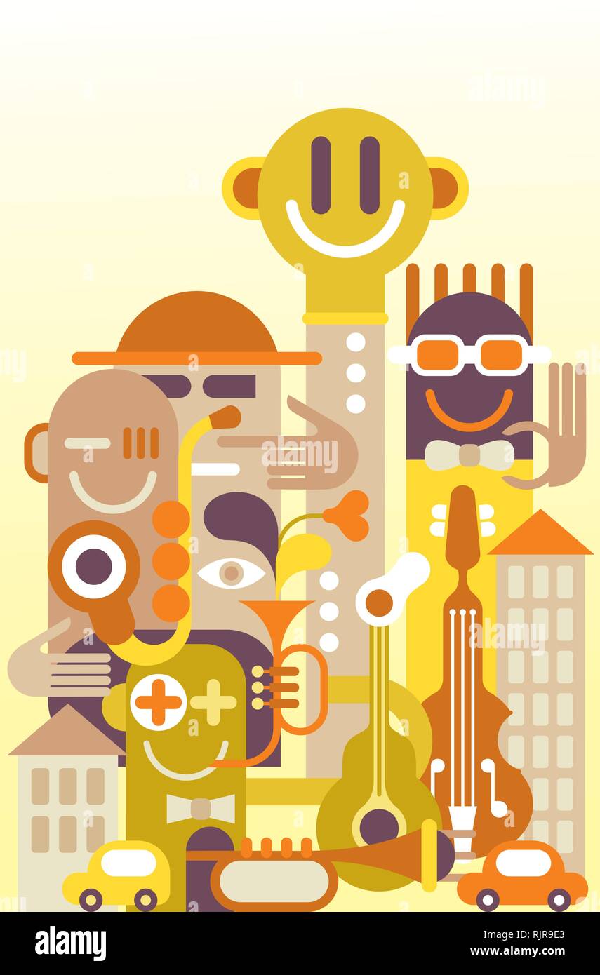 The Fun City - vector illustration Stock Vector Image & Art - Alamy