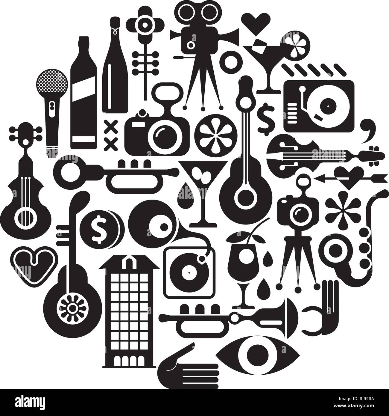 Video glass martini on black hi-res stock photography and images - Alamy