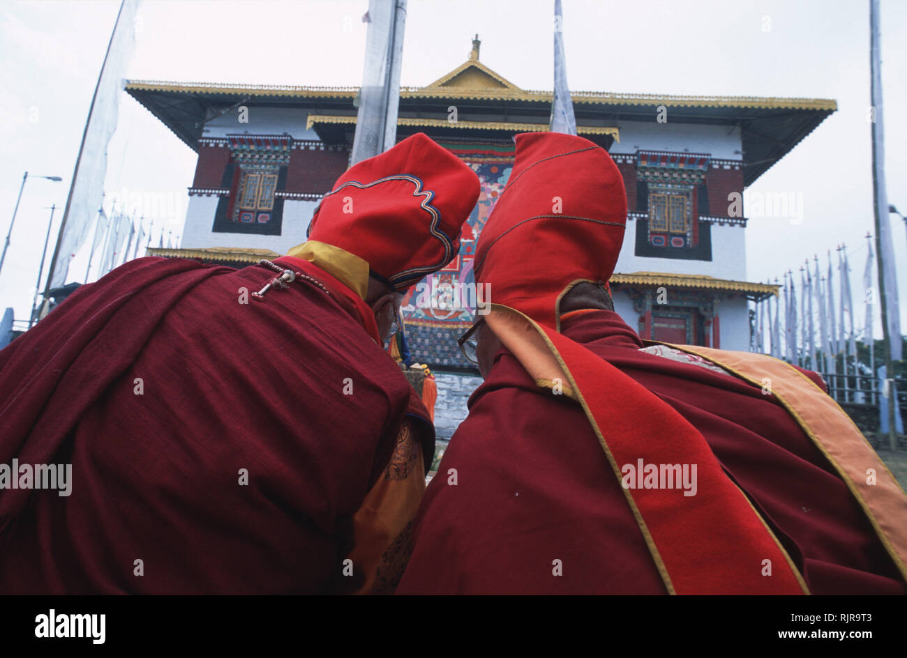 Caption: Pemagantse, Sikkim, India - Feb 2003. Pemagantse monastery ...