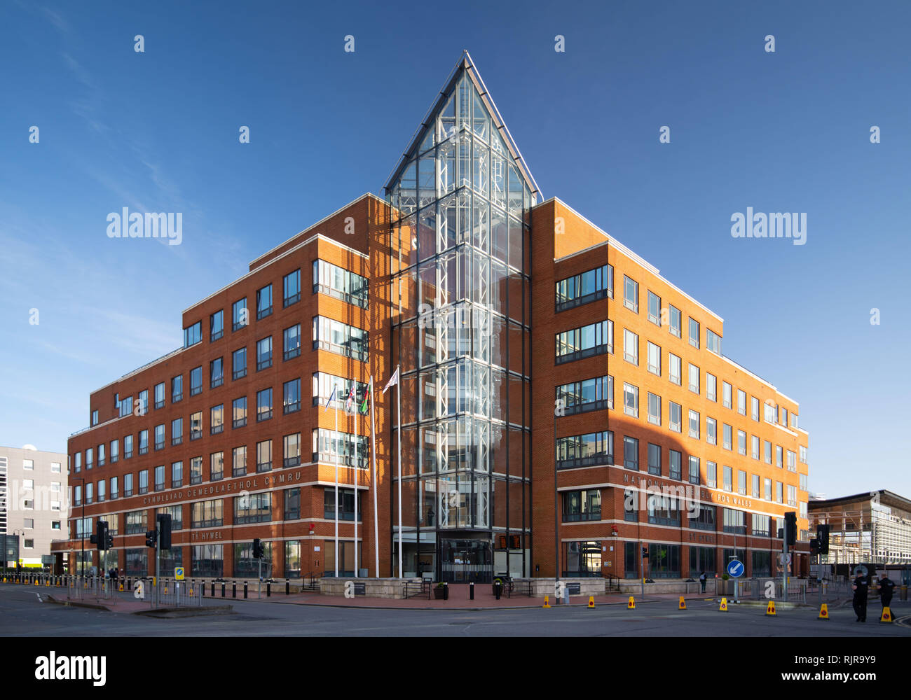 A exterior view of the Welsh National Assembly (Ty Hywel) building at ...