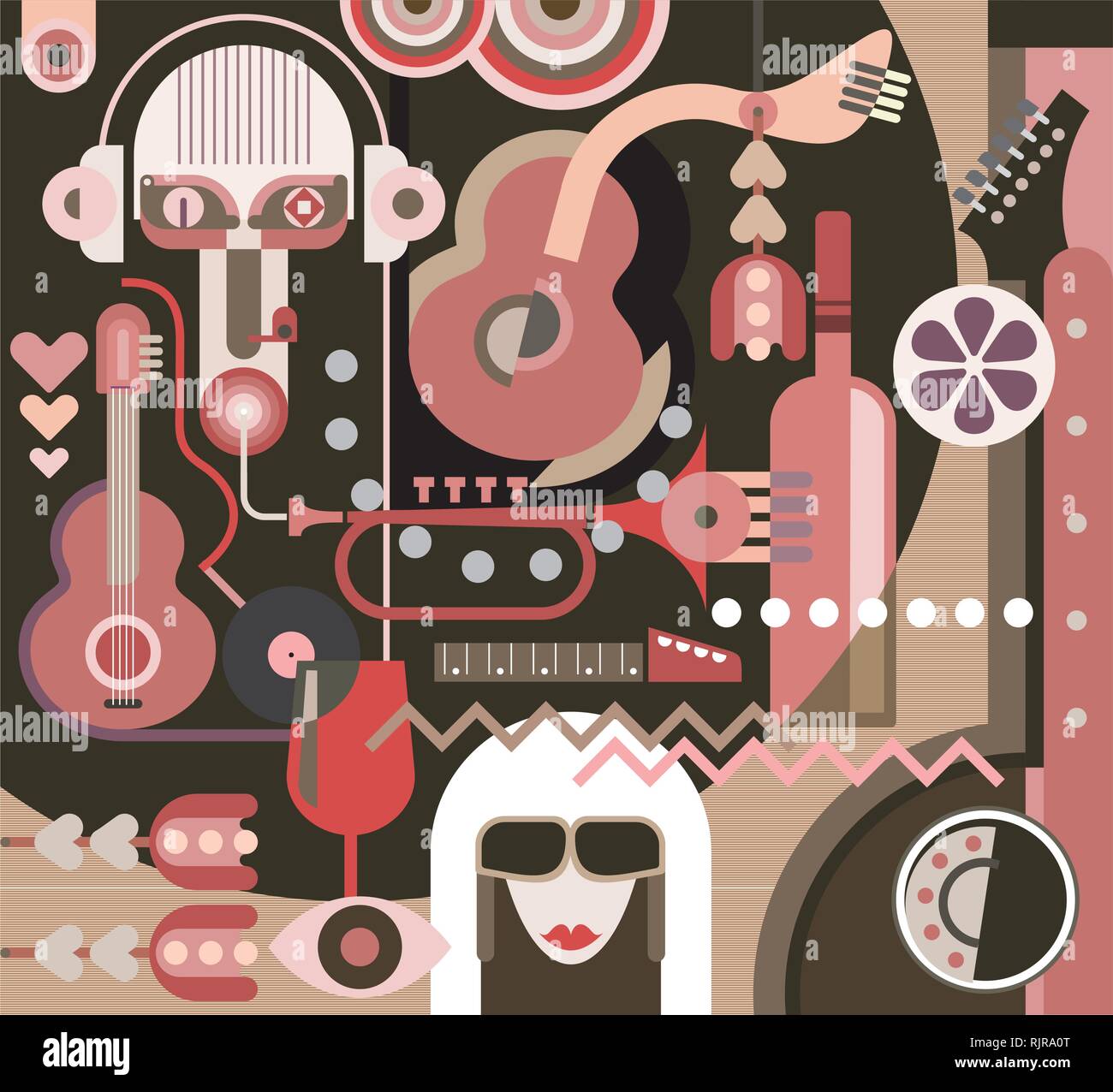 Abstract Art vector illustration Stock Vector Image & Art - Alamy