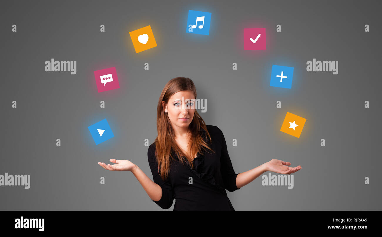 Portrait happy juggler man hi-res stock photography and images - Alamy