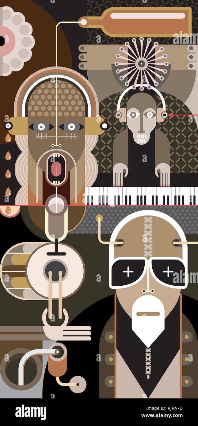 Rock Music Concert - abstract vector illustration Stock Vector Image ...