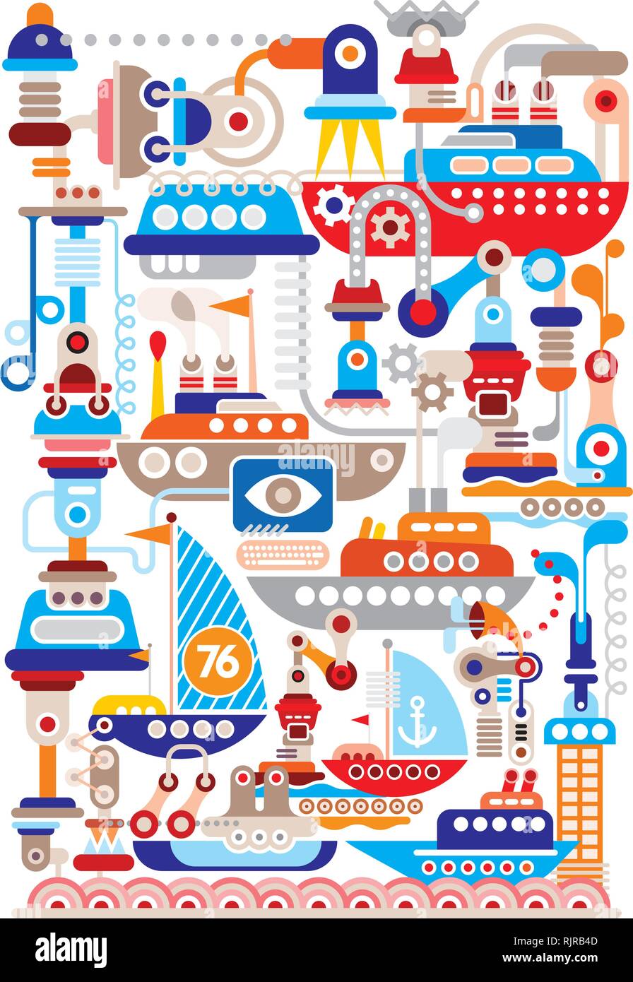 Ship repair Stock Vector Images - Alamy