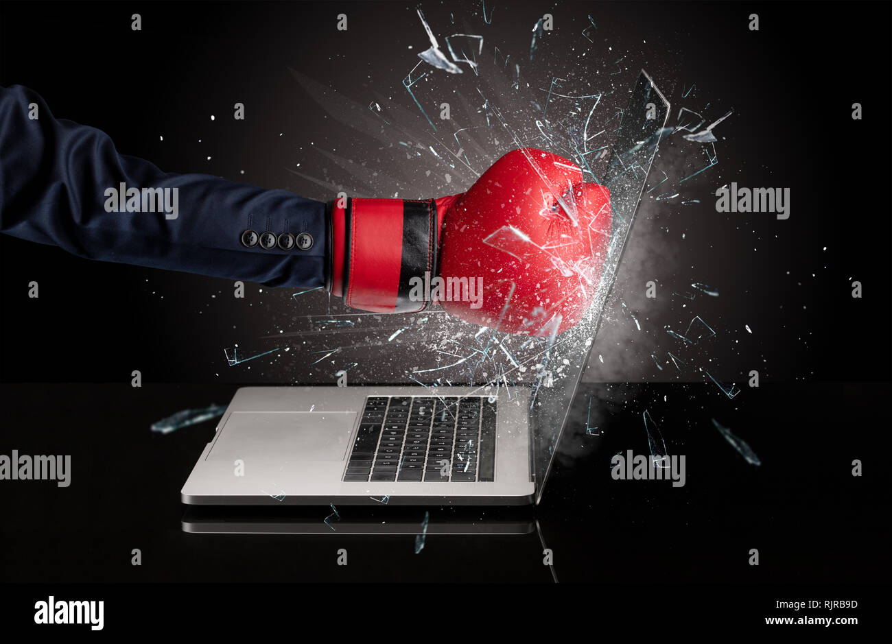 Screen break illustration hi-res stock photography and images - Alamy