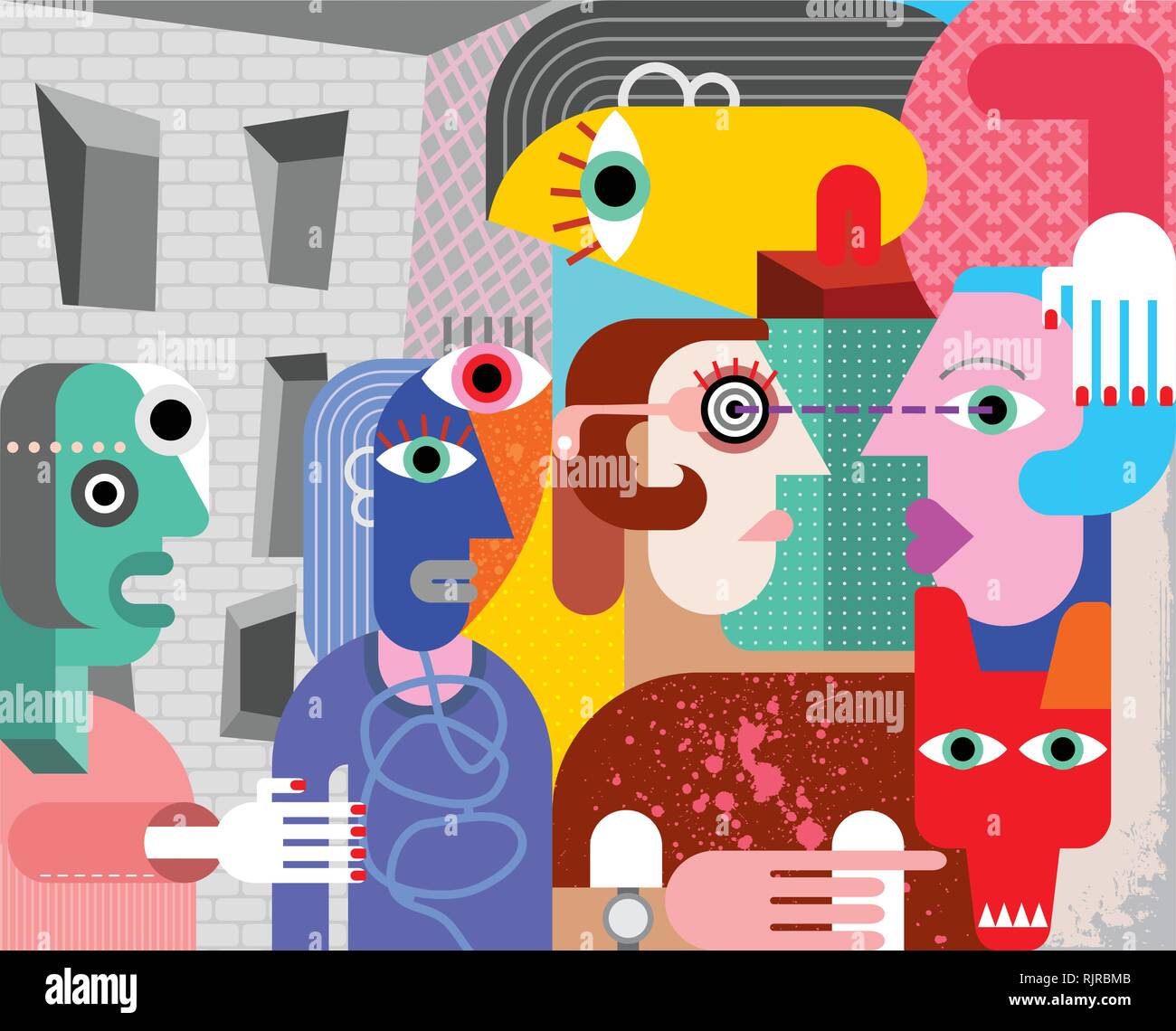 Abstract art vector illustration Stock Vector Image & Art - Alamy