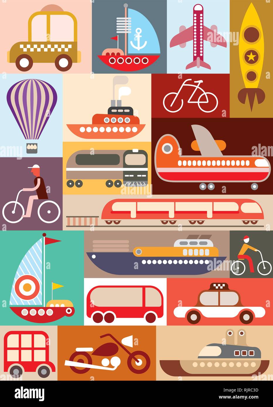 Transportation - vector illustration Stock Vector Image & Art - Alamy