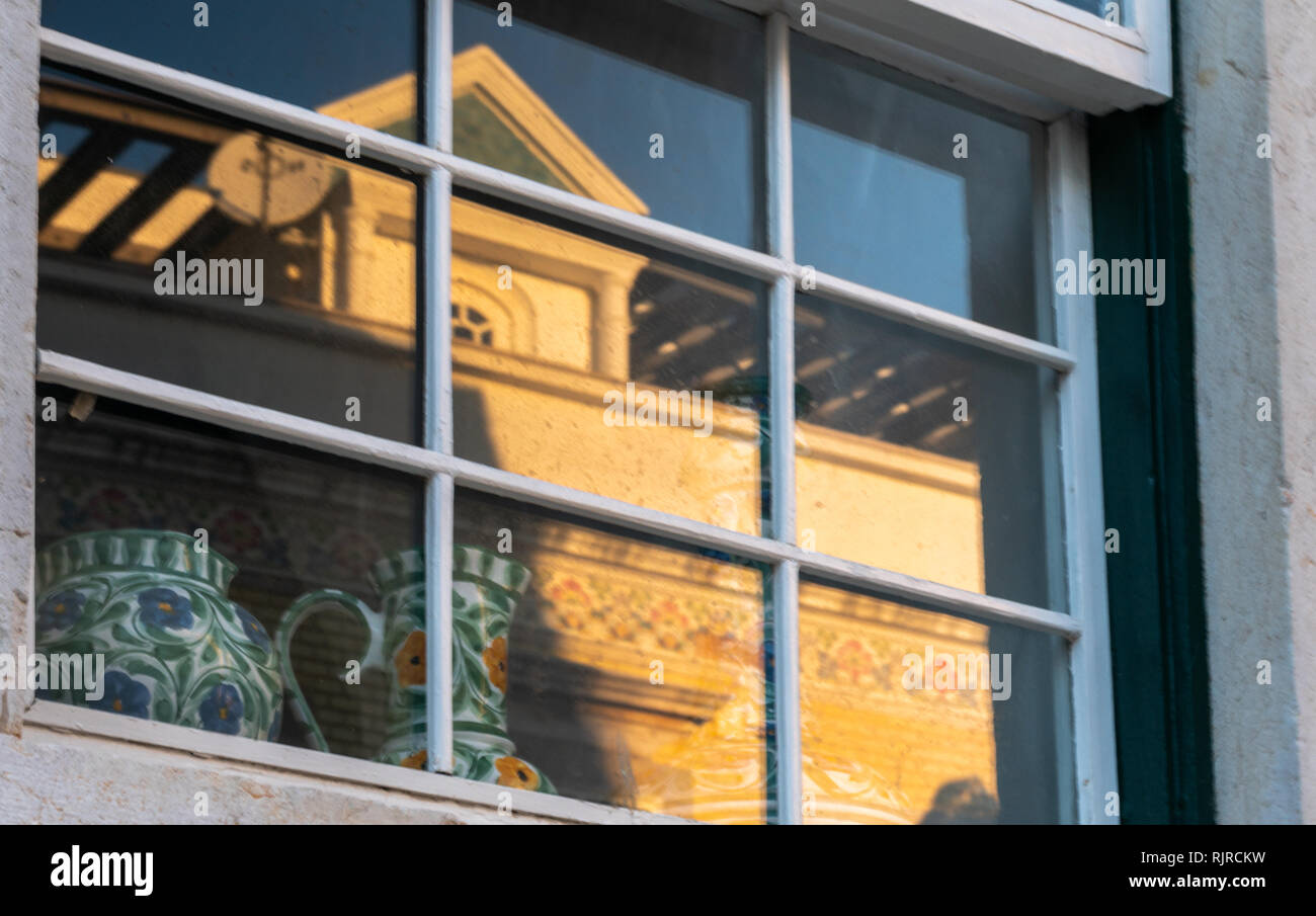 reflection view from a window Stock Photo - Alamy