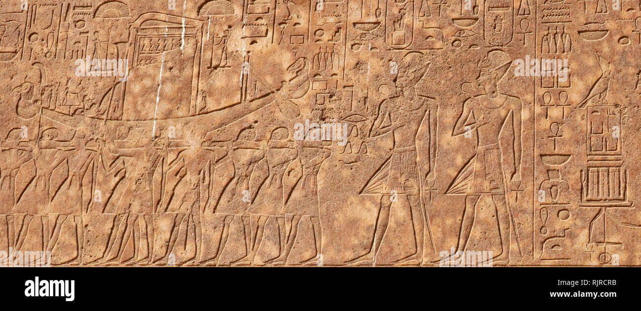 A photograph taken of the Red Chapel of Hatshepsut (the Chapelle Rouge ...