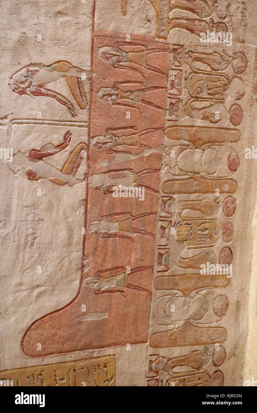 A photograph taken within Tomb KV1 Stock Photo - Alamy