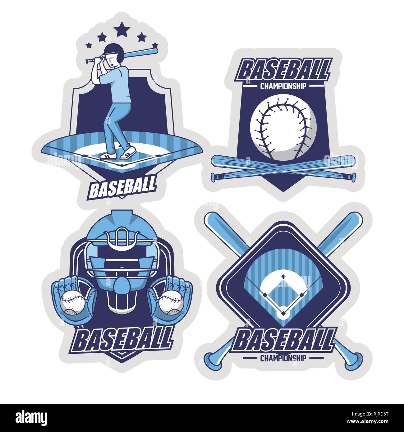 baseball emblems collection Stock Vector Image & Art - Alamy
