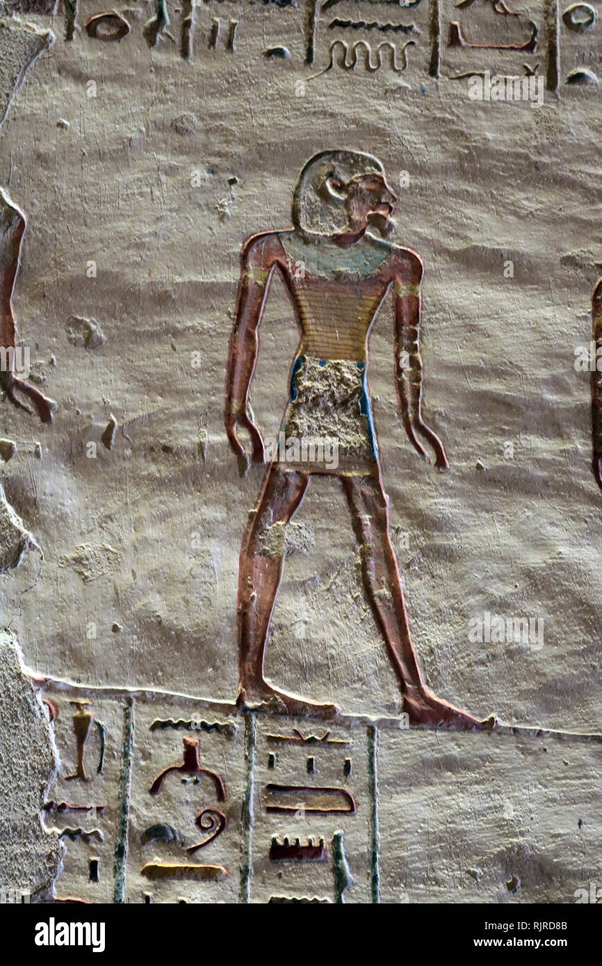 A photograph taken within Tomb KV1 Stock Photo - Alamy