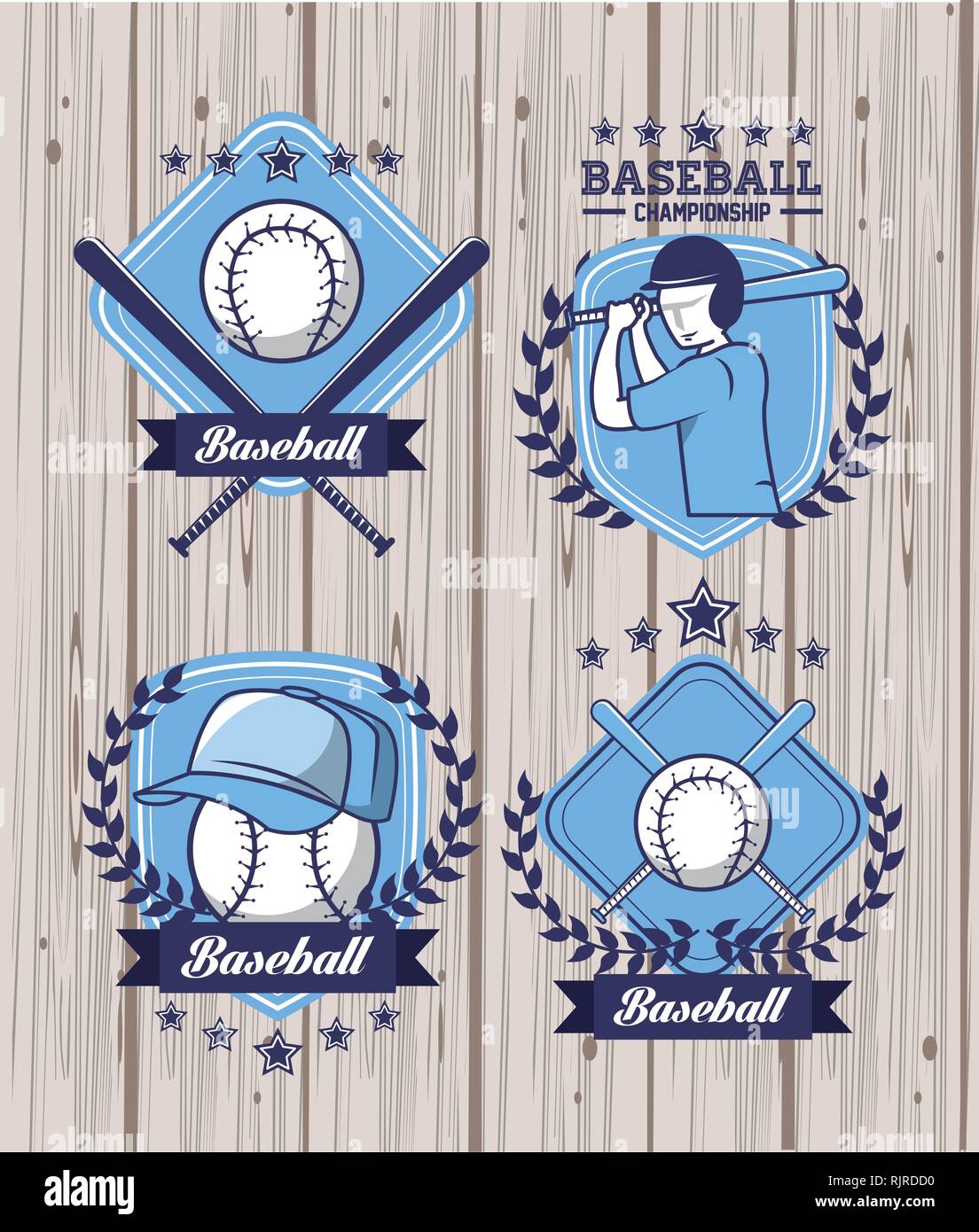 baseball emblems collection Stock Vector Image & Art - Alamy