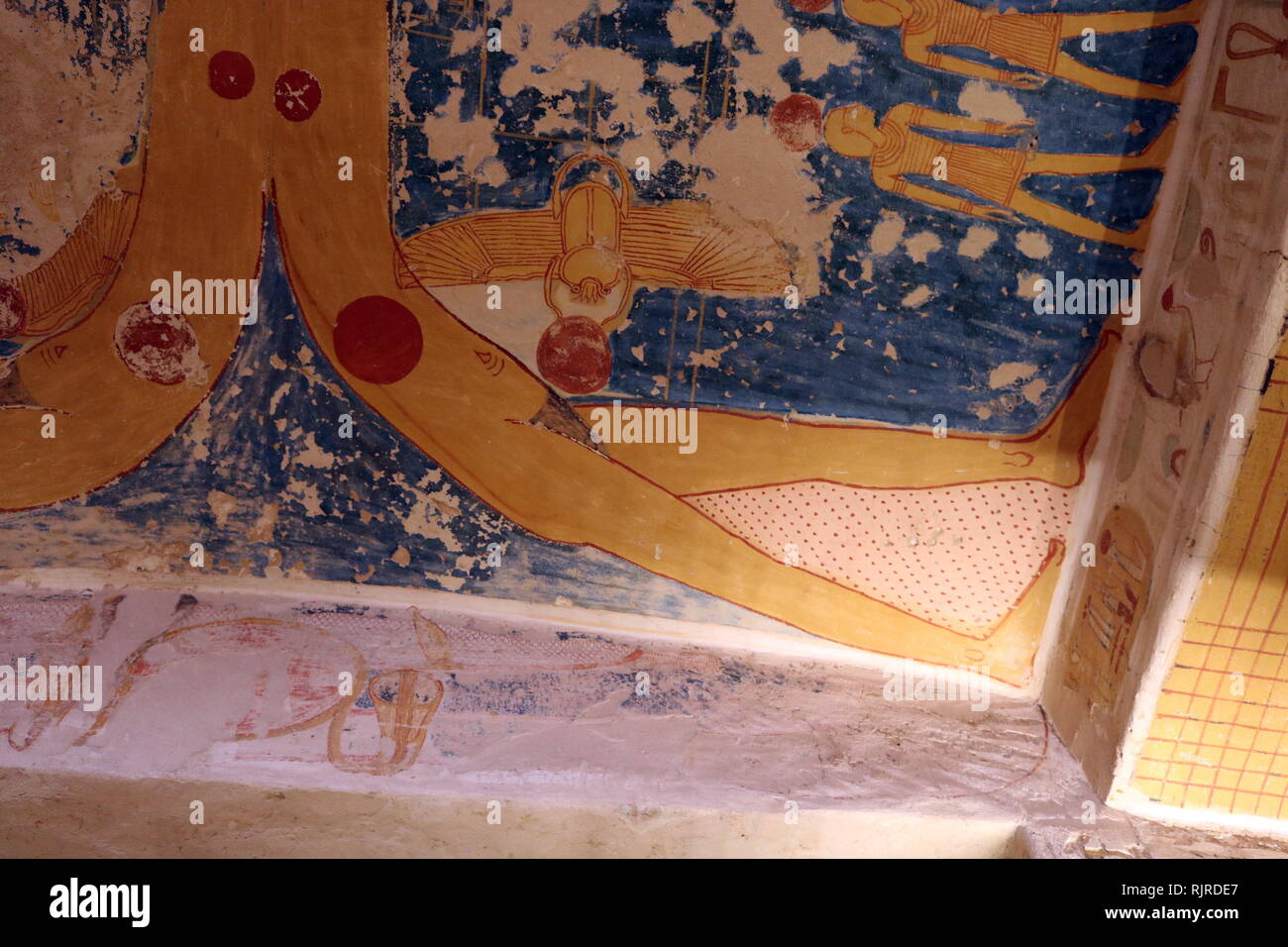 A photograph taken within Tomb KV1 Stock Photo - Alamy