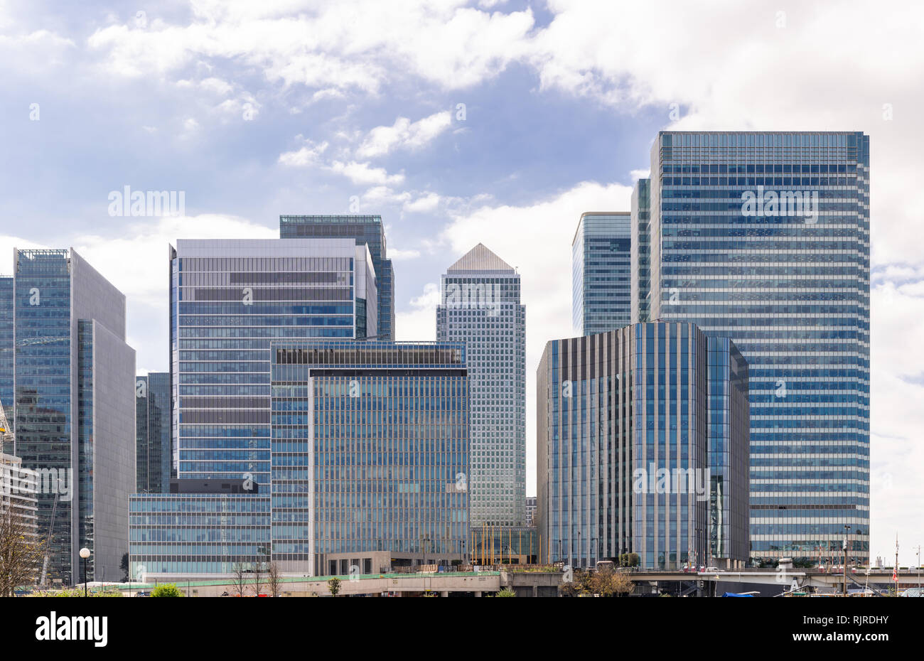 Skylines building at Canary Wharf in London UK Stock Photo - Alamy
