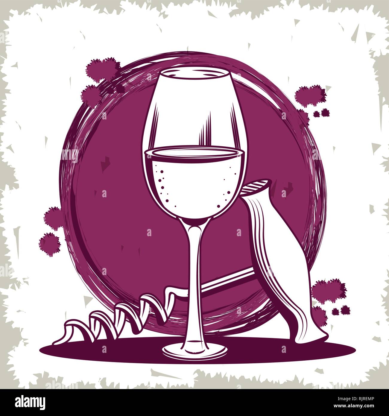 Winery vintage drawing Stock Vector Image & Art - Alamy