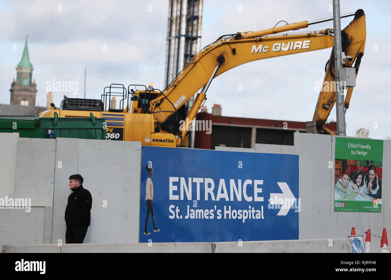 Work continues at the site of the new National Children's Hospital at ...