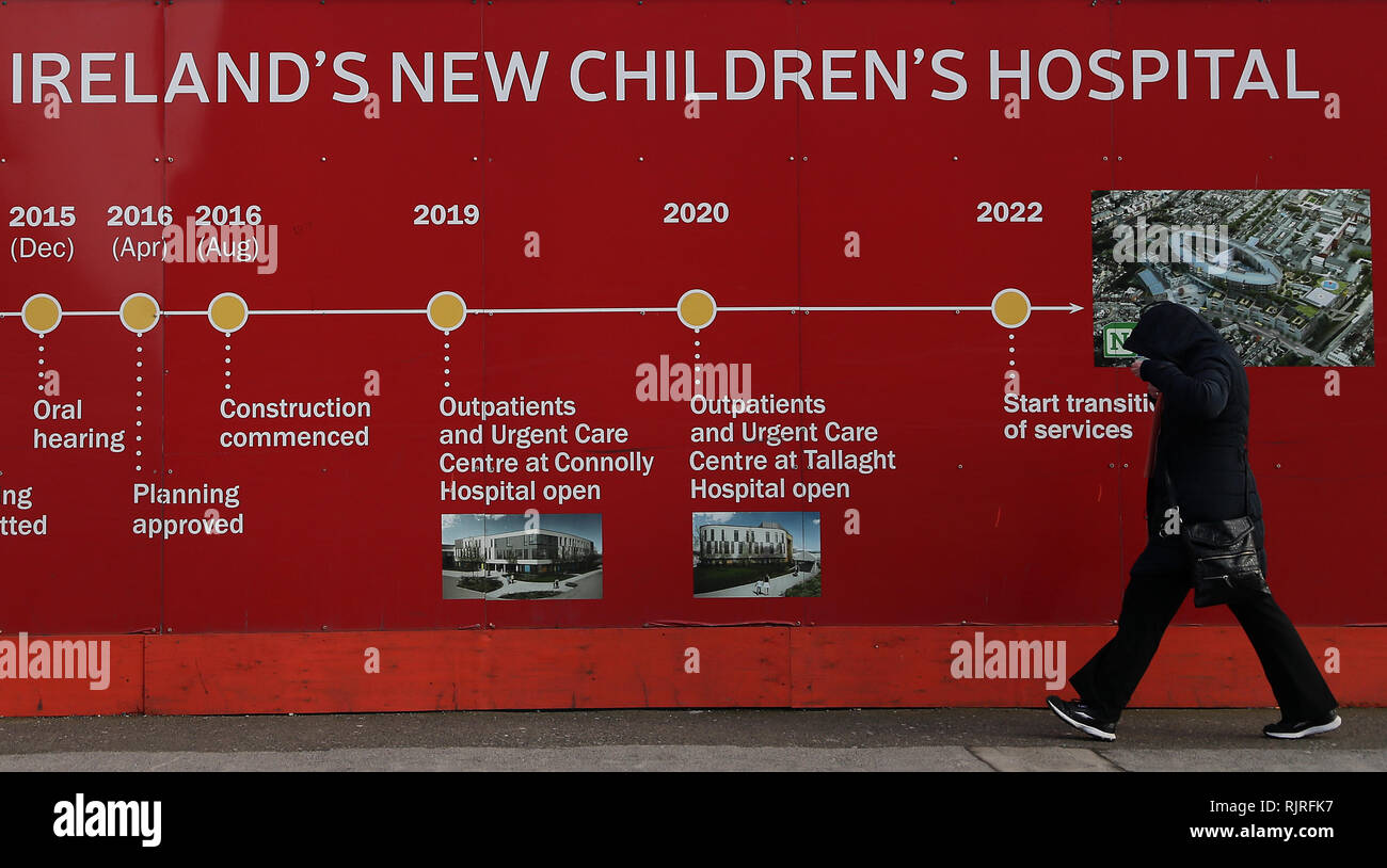 Work continues at the site of the new National Children's Hospital at ...