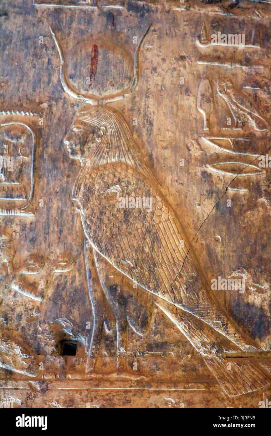 Abydos, one of the oldest cities of ancient Egypt; Goddess Isis as a ...