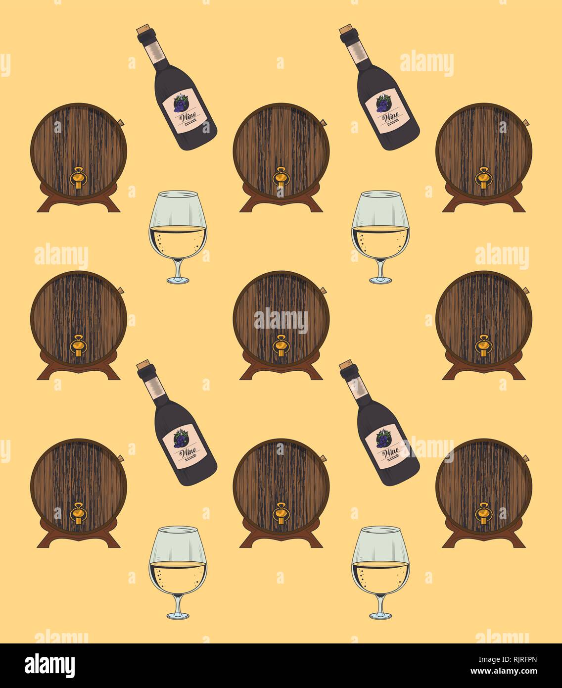 Wine background pattern Stock Vector Image & Art - Alamy