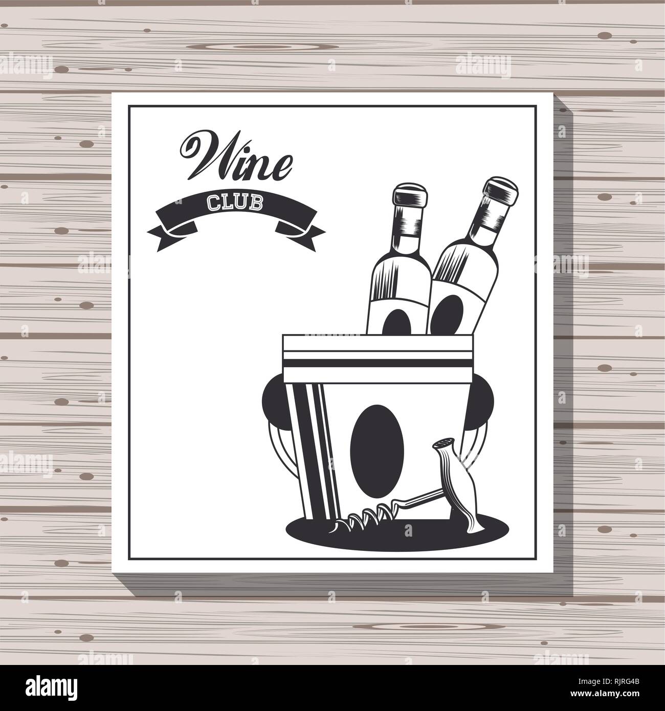 Wine club emblem Stock Vector Image & Art - Alamy