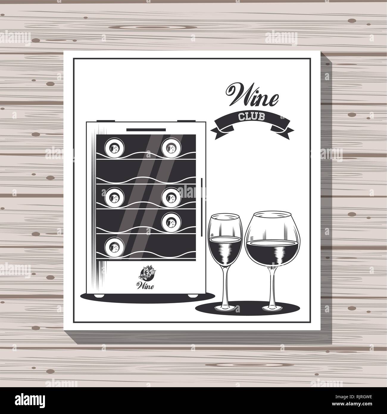 Wine club emblem Stock Vector Image & Art - Alamy