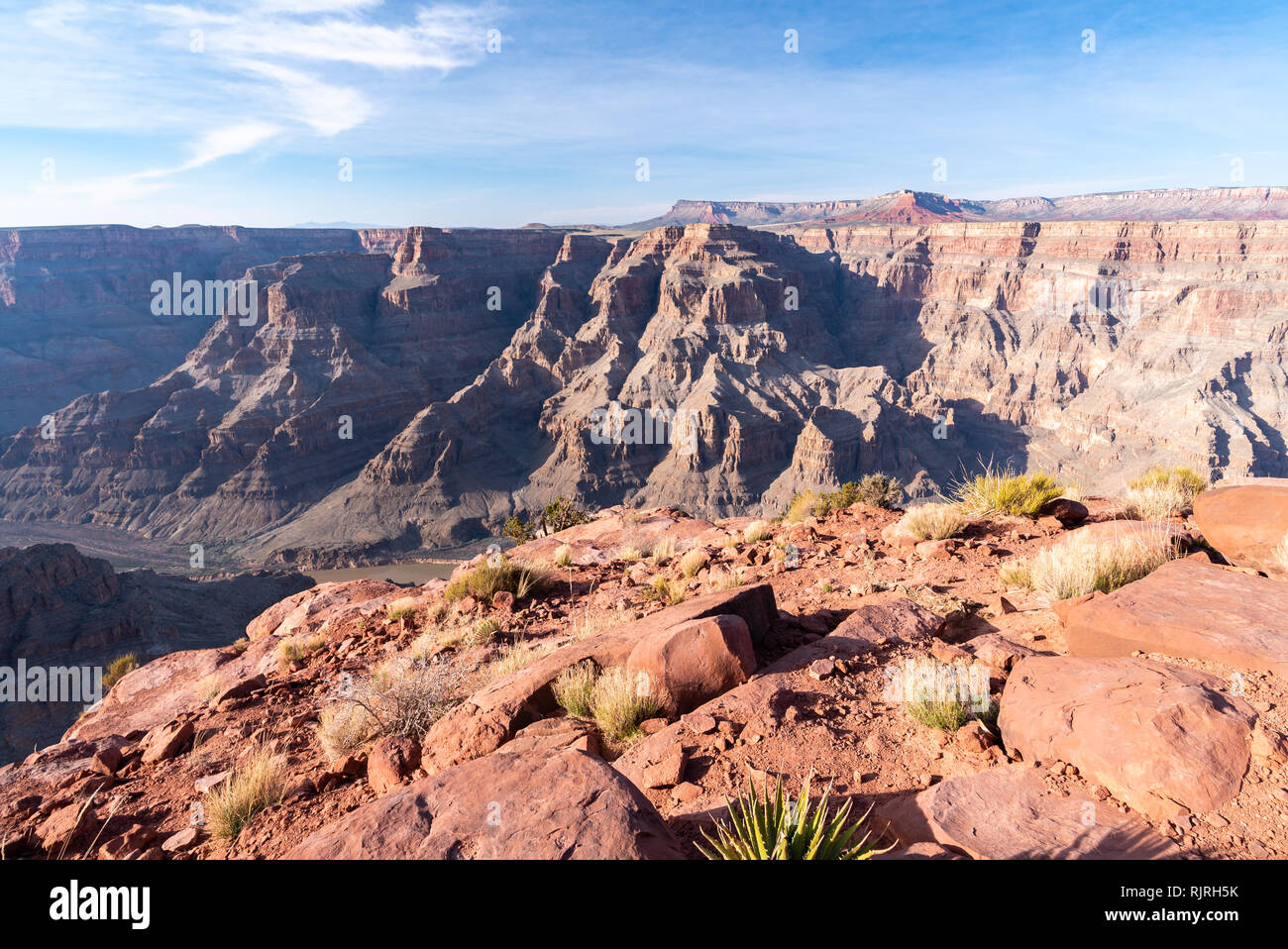 West rim of Grand Canyon in Arizona USA Stock Photo - Alamy