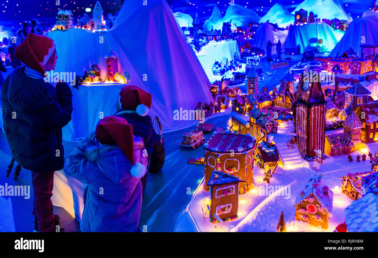 The Gingerbread city in Bergen, the largest in the world Stock Photo ...