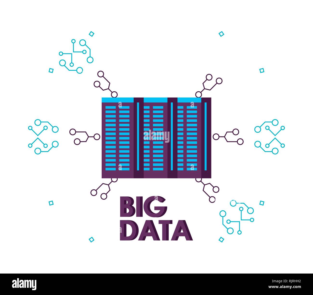 Big data technology Stock Vector Image & Art - Alamy
