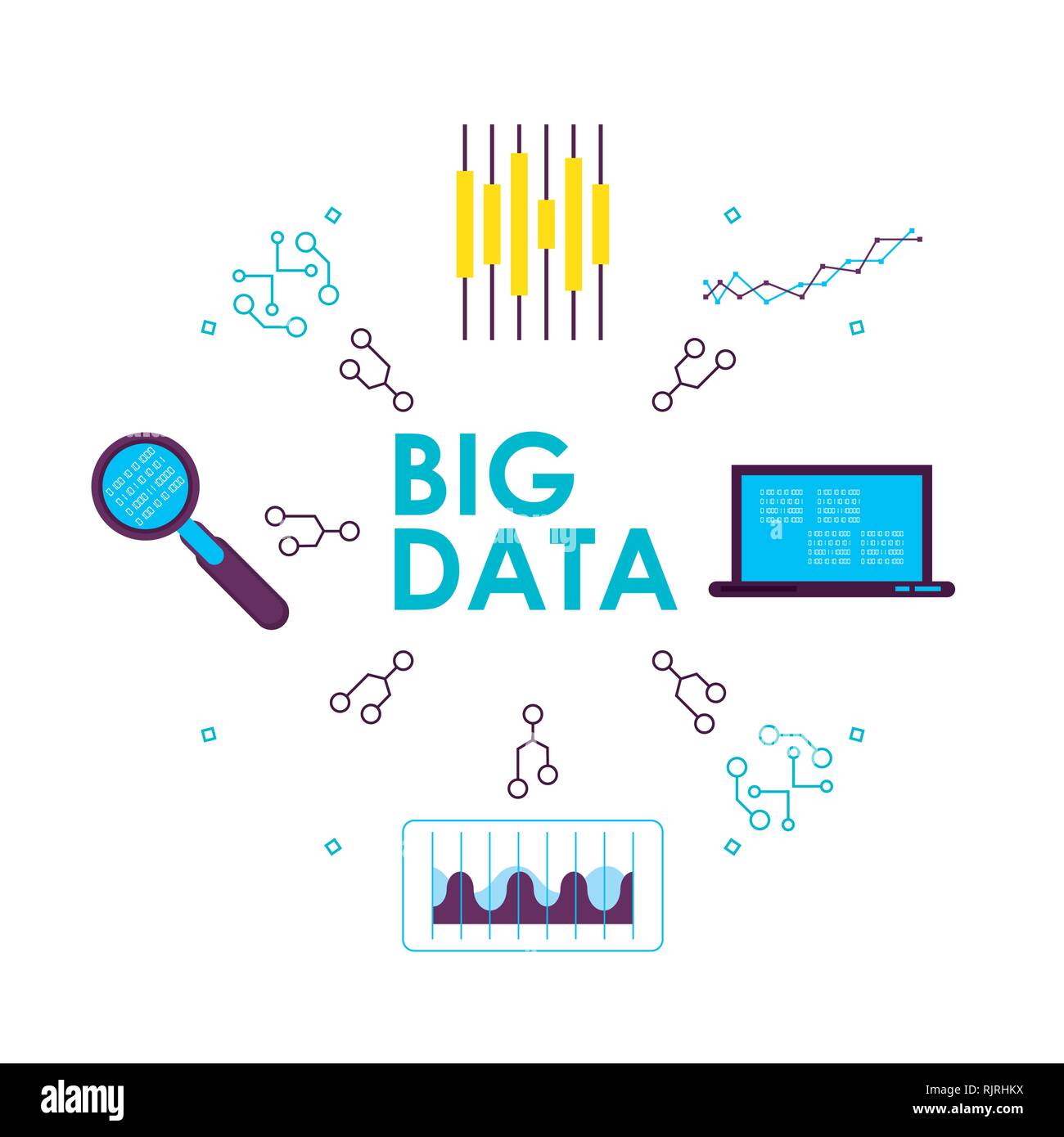 Big data technology Stock Vector Image & Art - Alamy